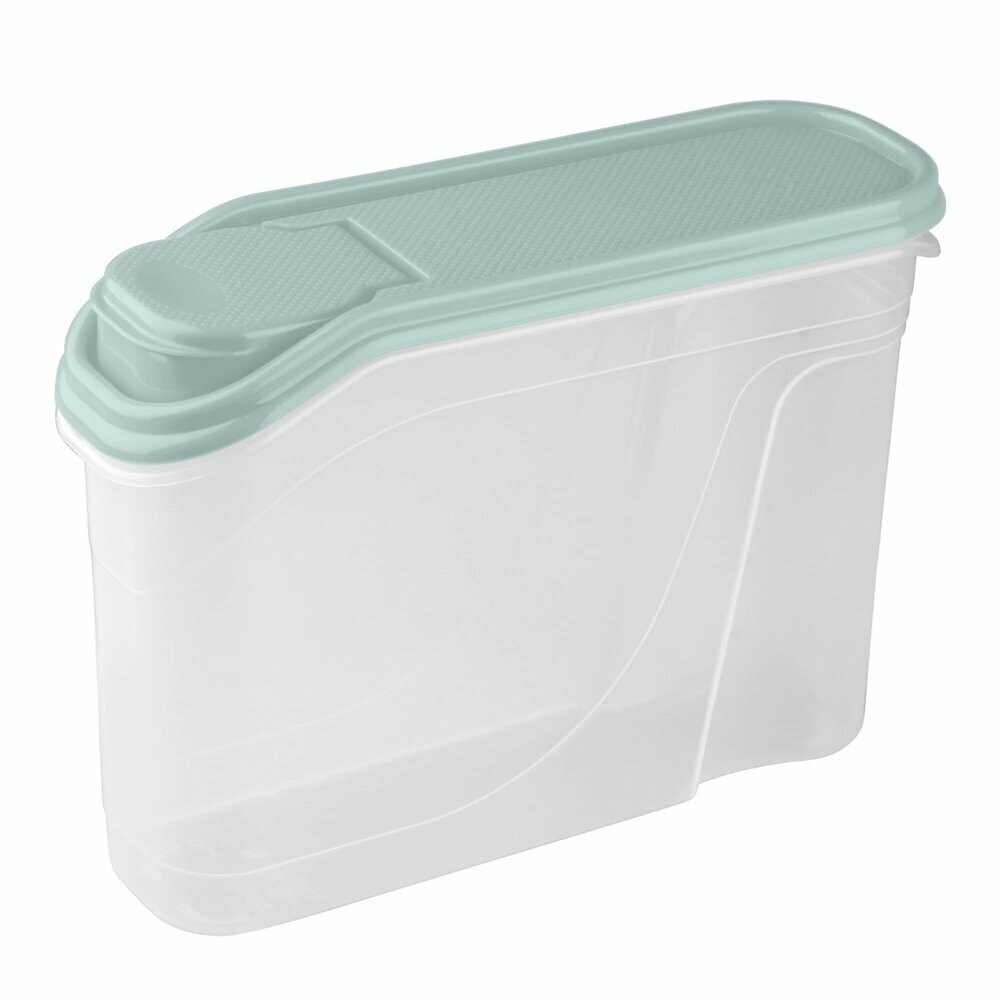 Банка для сыпучих продуктов "Phibo", с откидной крышкой, пластик, 1.5 л, цвет в ассортименте