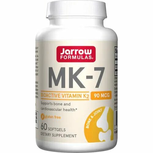 Jarrow Formulas МК-7 90 мкг/MK-7 90 mcg гелевые капсулы массой 330 мг 60 шт