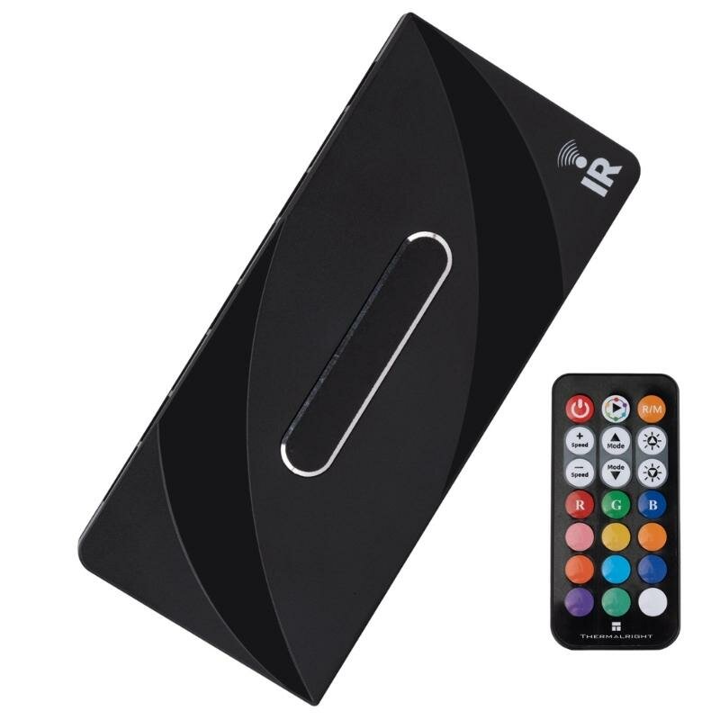 8-портовый хаб для кулеров с пультом ДУ, Черный