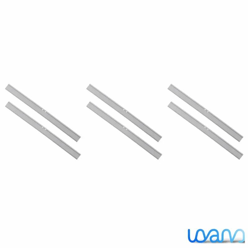 Набор из 6 резиновых лент для замены стеклоочистителя окон, серый, для ежедневной уборки