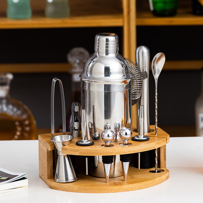 Набор коктейльных шейкеров из нержавеющей стали, инструменты для смешивания, шейкер, полный набор для барных инструментов
