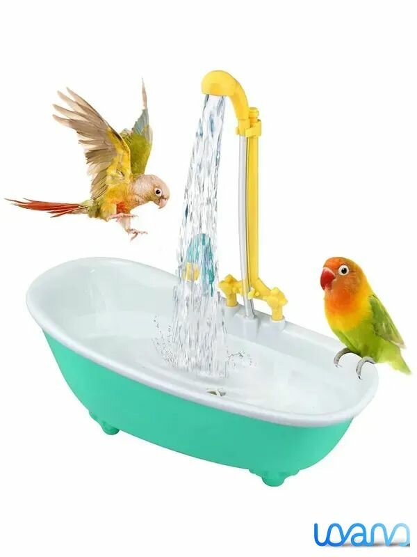 Фонтанчик для попугаев ванна для 250 мм, для купания птиц