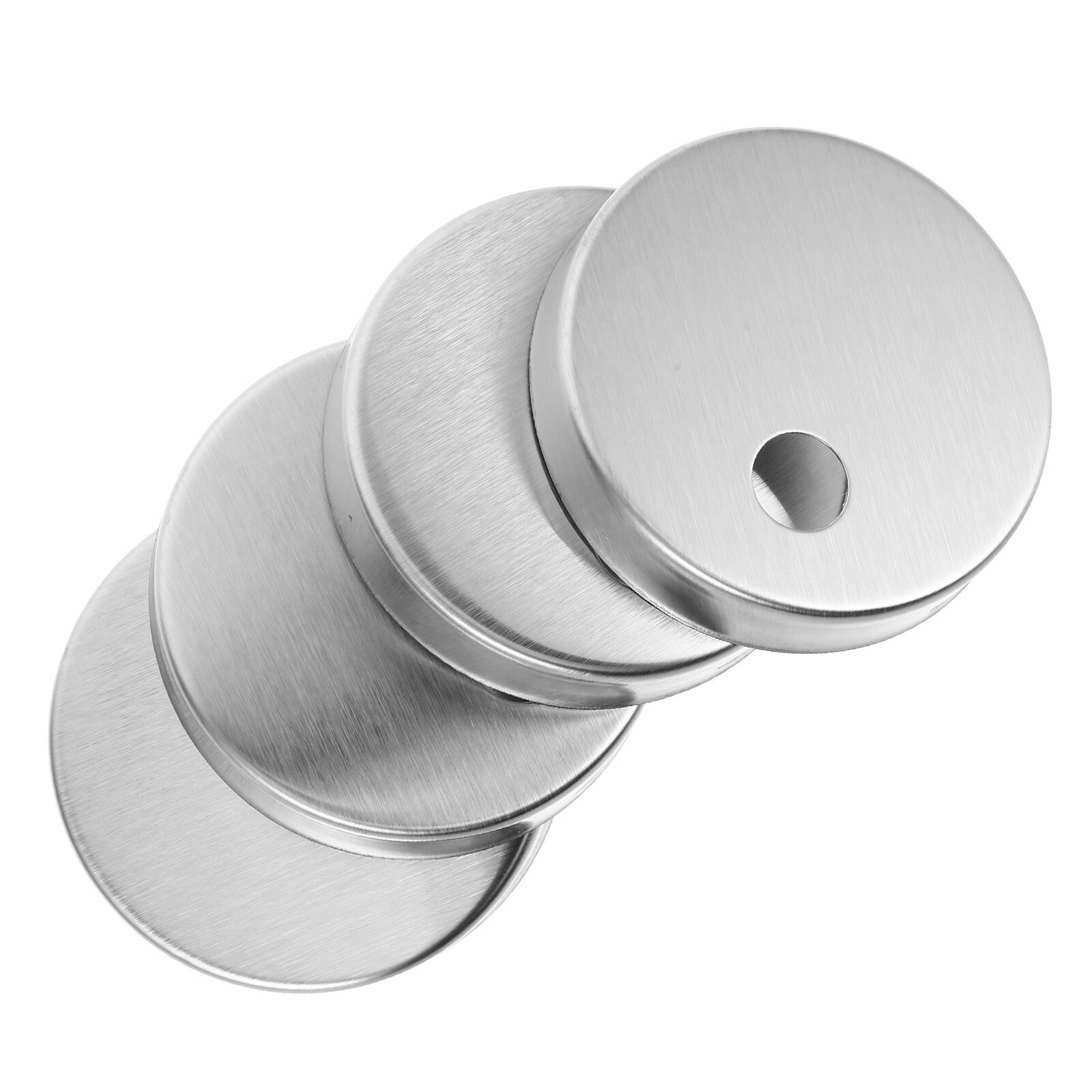 2 Пары Крышек Для Болтов Унитаза Стильные Металлические Круглые 4 50X4 50X0 80Cm