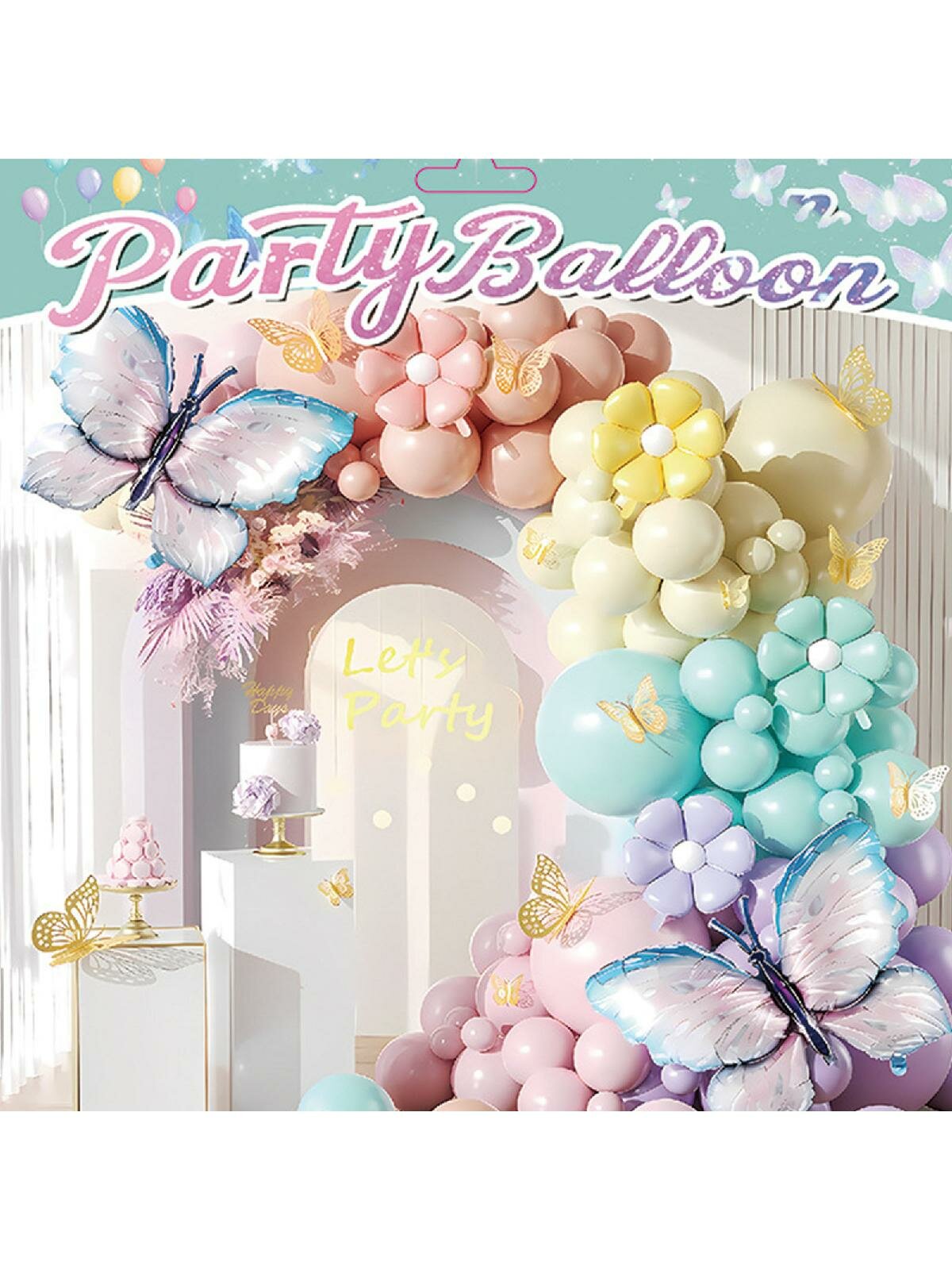 Набор гирлянд из латексных шаров Красочный набор арки из воздушных шаров Подходит для свадеб