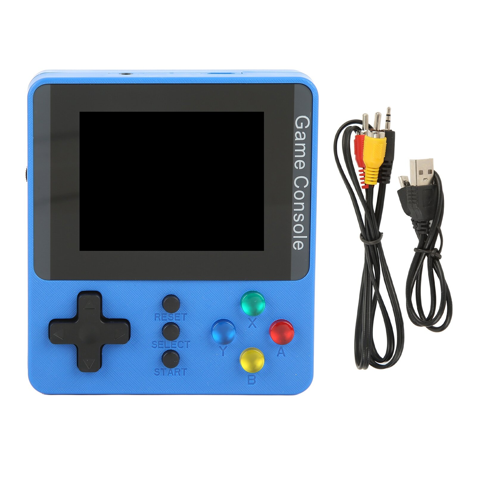 Портативная игровая консоль с 3,0-дюймовым цветным экраном, мини-игровая консоль с возможностью подключения к телевизору, синяя, для одного игрока.