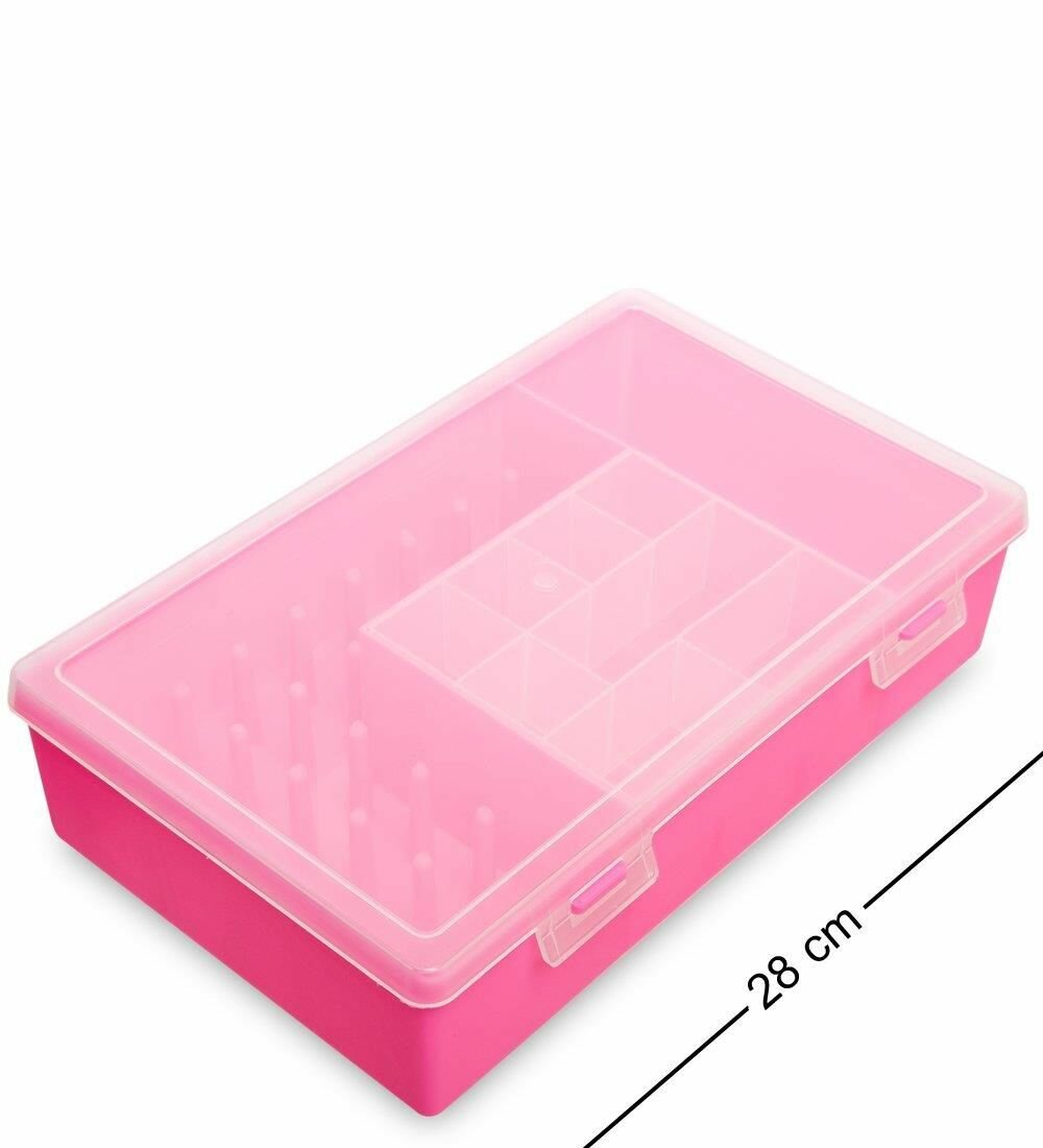 Контейнер для ниток розовый A2131752 Art Home, Полипропилен