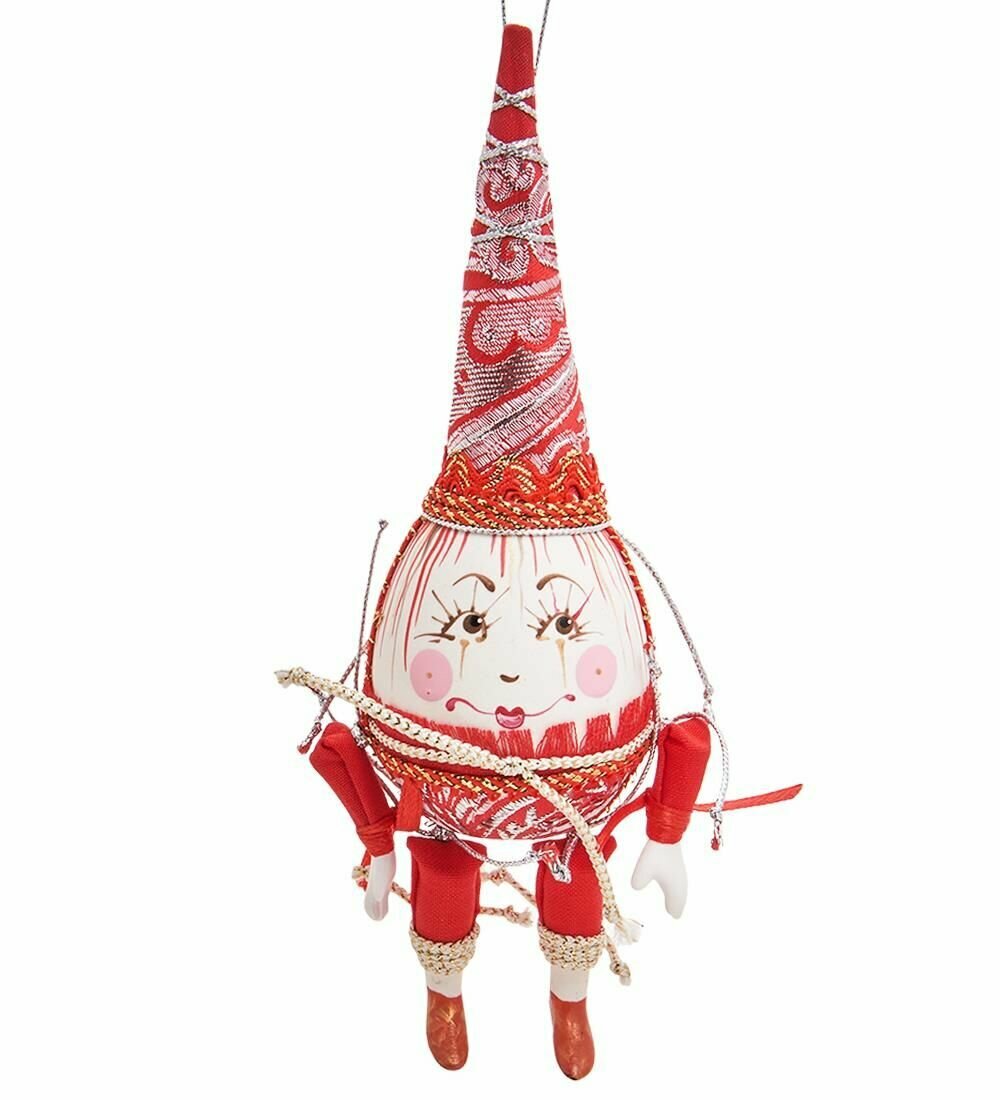 Яйцо-подвеска Клоун фарфор A2186670 РусКукла, Фарфор, текстиль