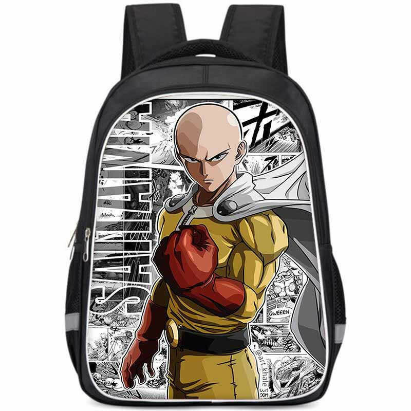 Рюкзак школьный One Punch Man E-Large из оксфордской ткани, 3D-принт, объём 24 л, для детей 6–12 лет