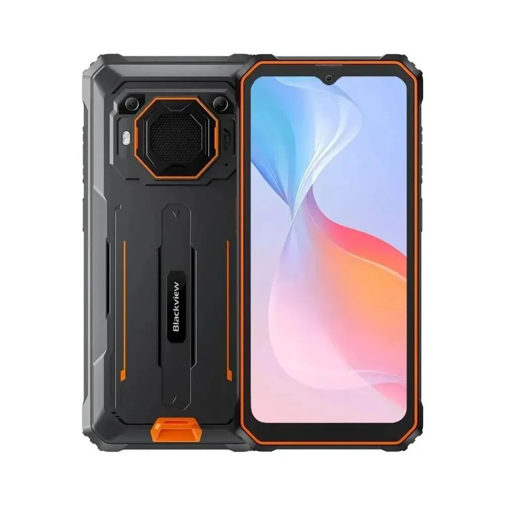 6.56" Смартфон BLACKVIEW BV6200 Plus 8/128Gb, NFC, IPS, 90Гц, 11000мAч, оранжевый