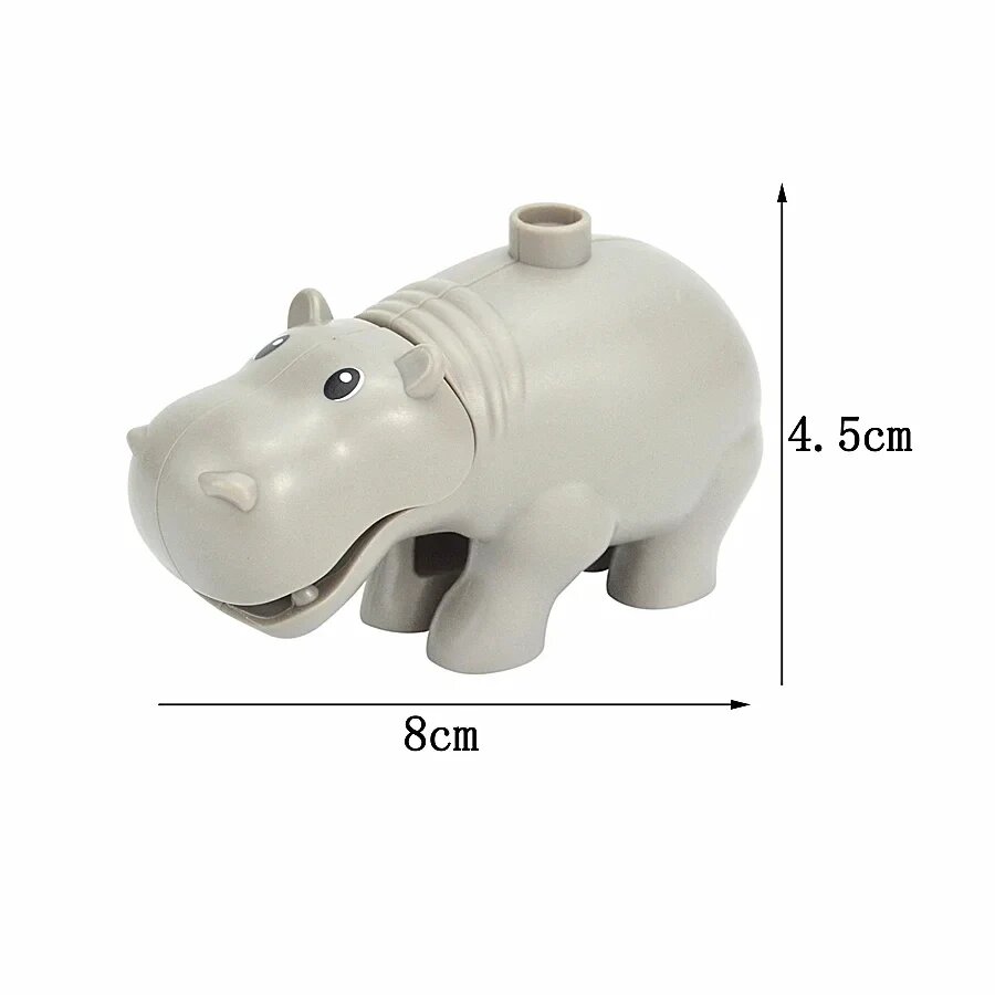 Строительные блоки большого размера, зоопарк, животные, домашнее животное, акула, пингвин, жираф, медведь, кенгуру, ферма, лесные животные, совместимые Duploes, объемные кирпичи