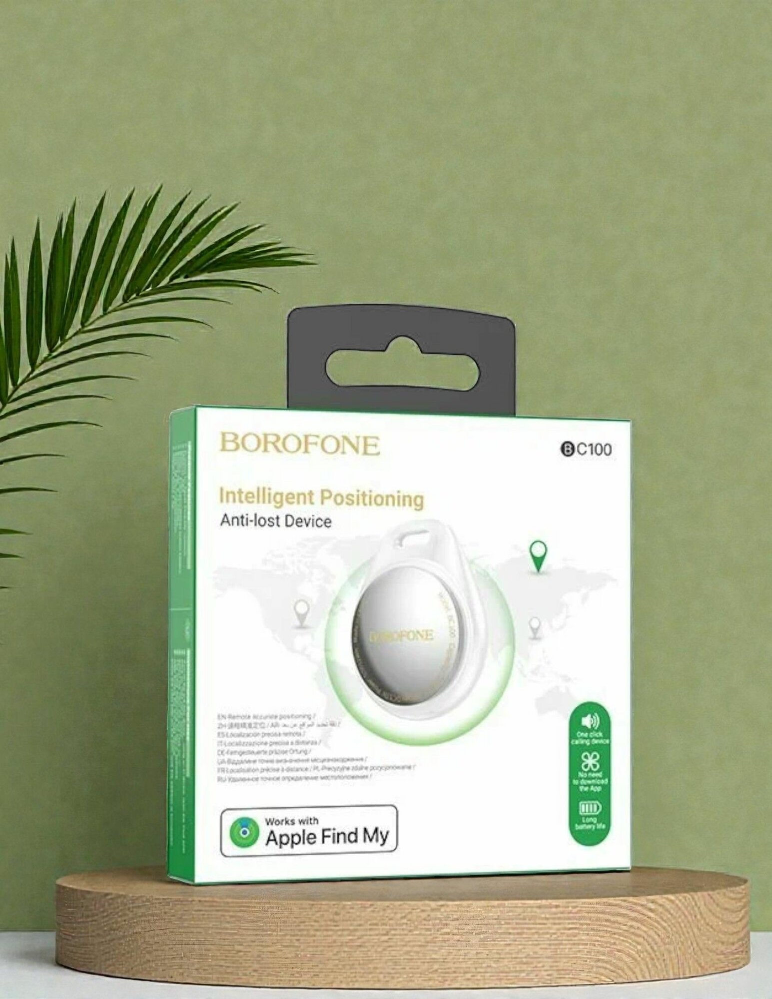 Трекер GPS Borofone С100 для авто, рюкзака и животных