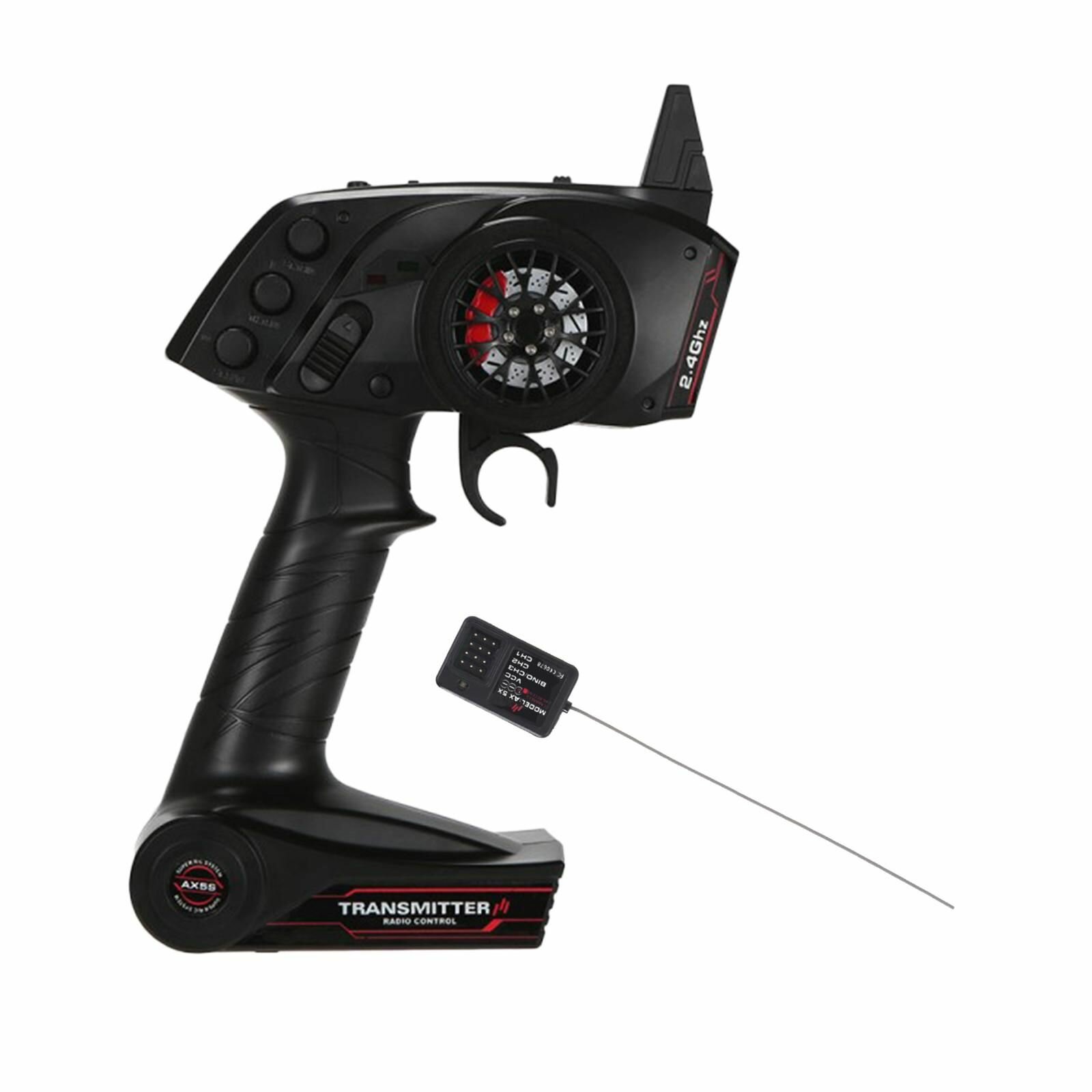 Пульт радиоуправления 2.4ГГц, 3 канала, для радиоуправляемых моделей авто и лодок, с приемником TG-3