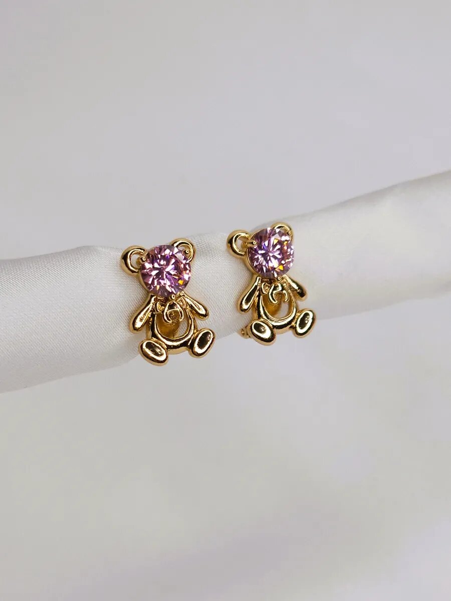 Серьги, искусственный камень