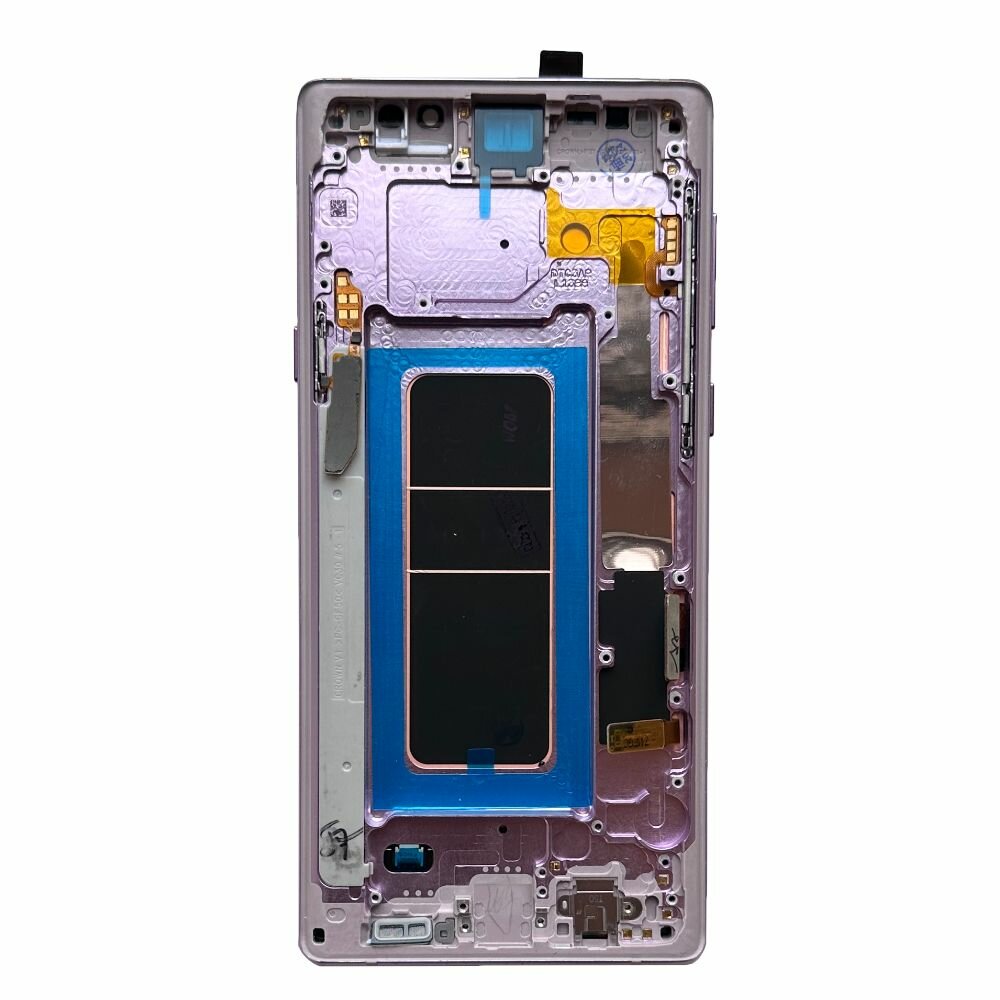 Дисплей в сборе с рамкой для Samsung Note 9 SM-N960F фиолетовый — запасная часть для ремонта смартфона