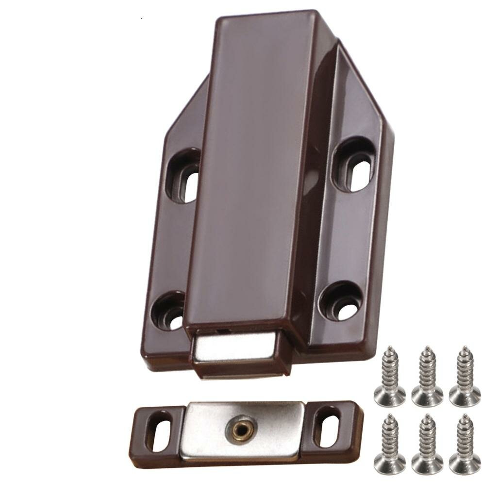 Магнитный доводчик для дверей шкафа, Коричневый