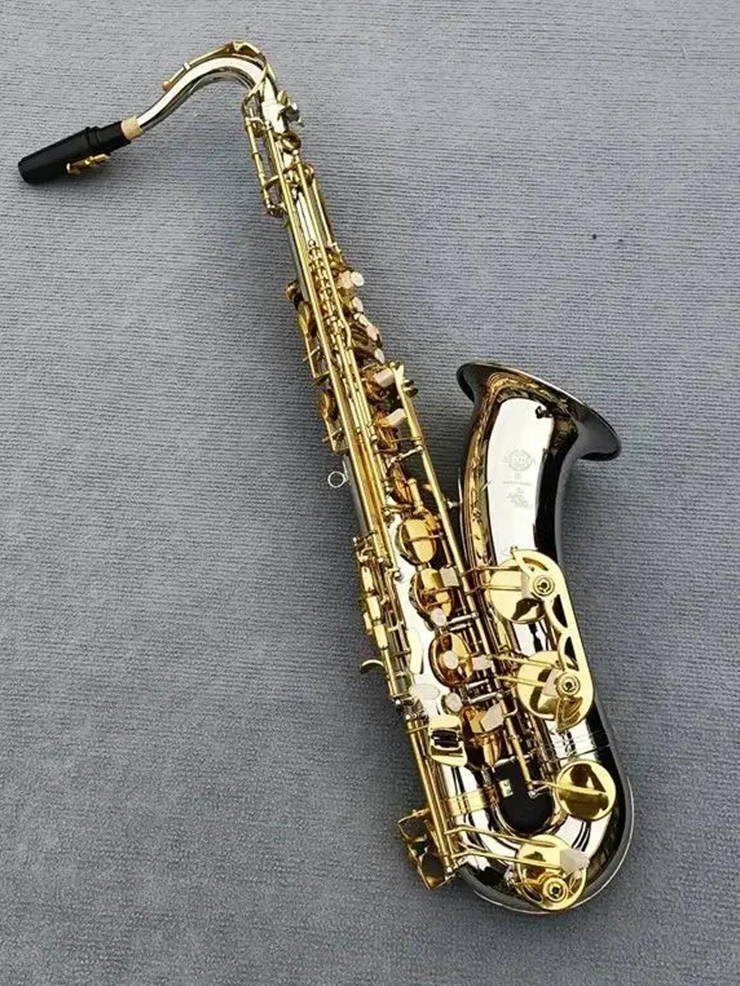 Тенор-саксофон STS-802 с серебряным покрытием и золотыми ключами, ми-бемоль, латунный музыкальный инструмент с чехлом