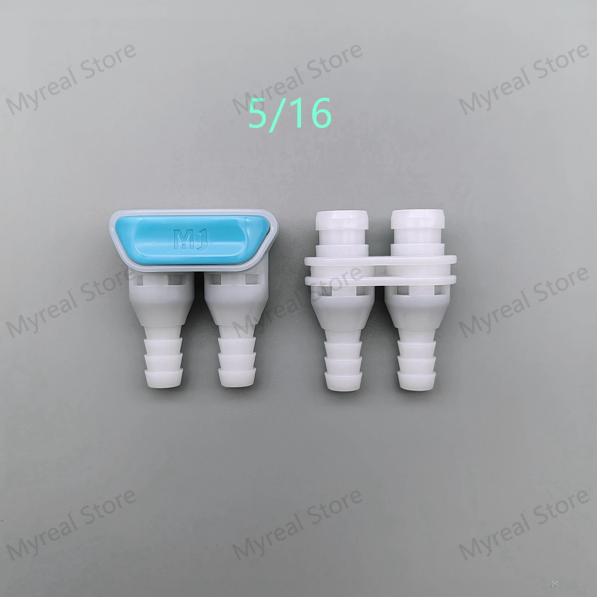 Пластиковый двойной соединитель 5/16", Color: 5-16 One Set