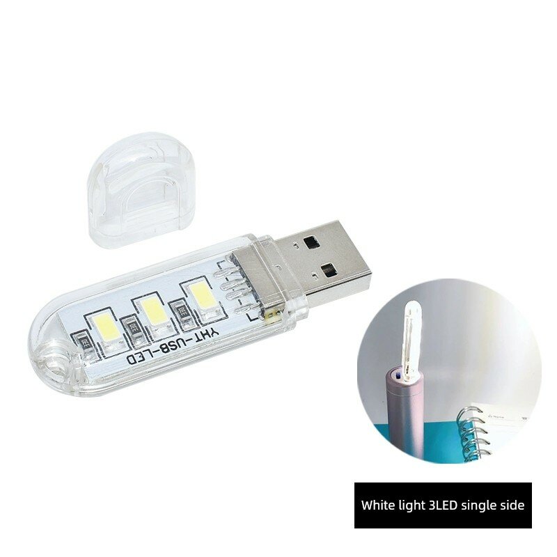 Мини-настольная лампа для компьютера, мощная USB-лампа, ночник с функцией повербанка, светодиодный фонарь высокой