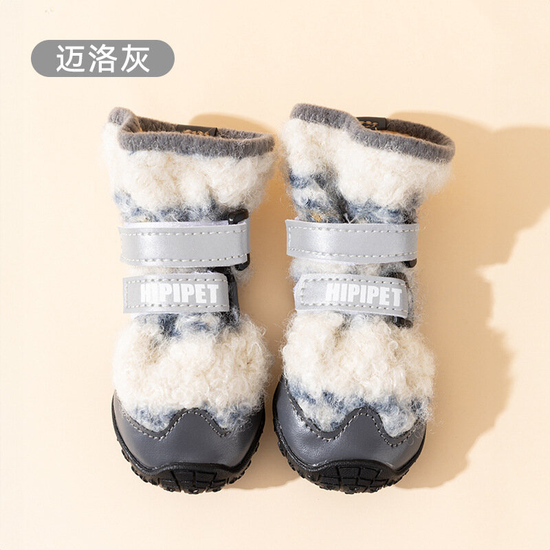 Осенние и зимние хлопковые обувь для собак, теплые, с утепленным верхом, высокие, для крупных собак, золотистых ретриверов и лабрадоров