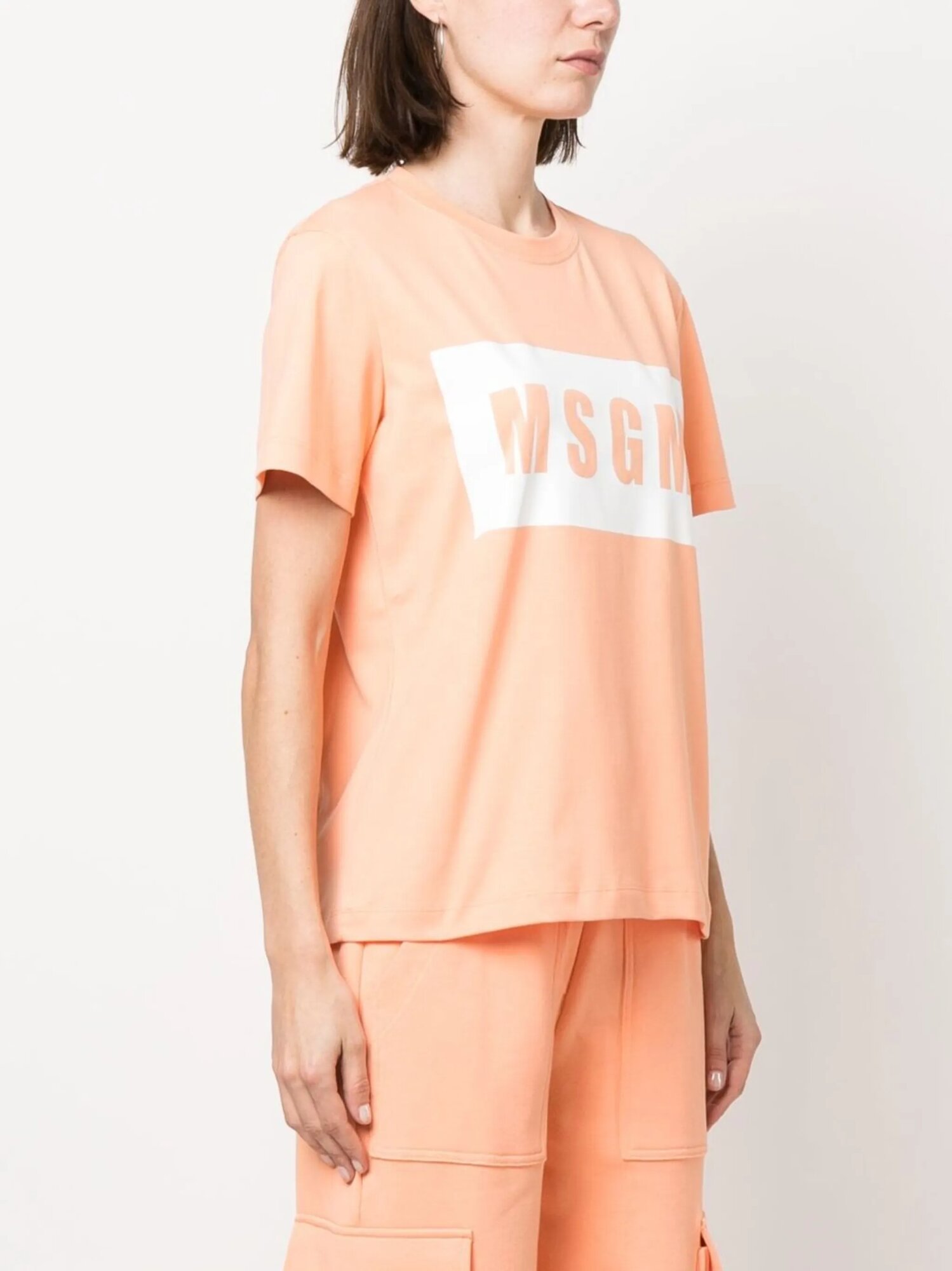Футболка MSGM, размер XS, оранжевый — фото 1