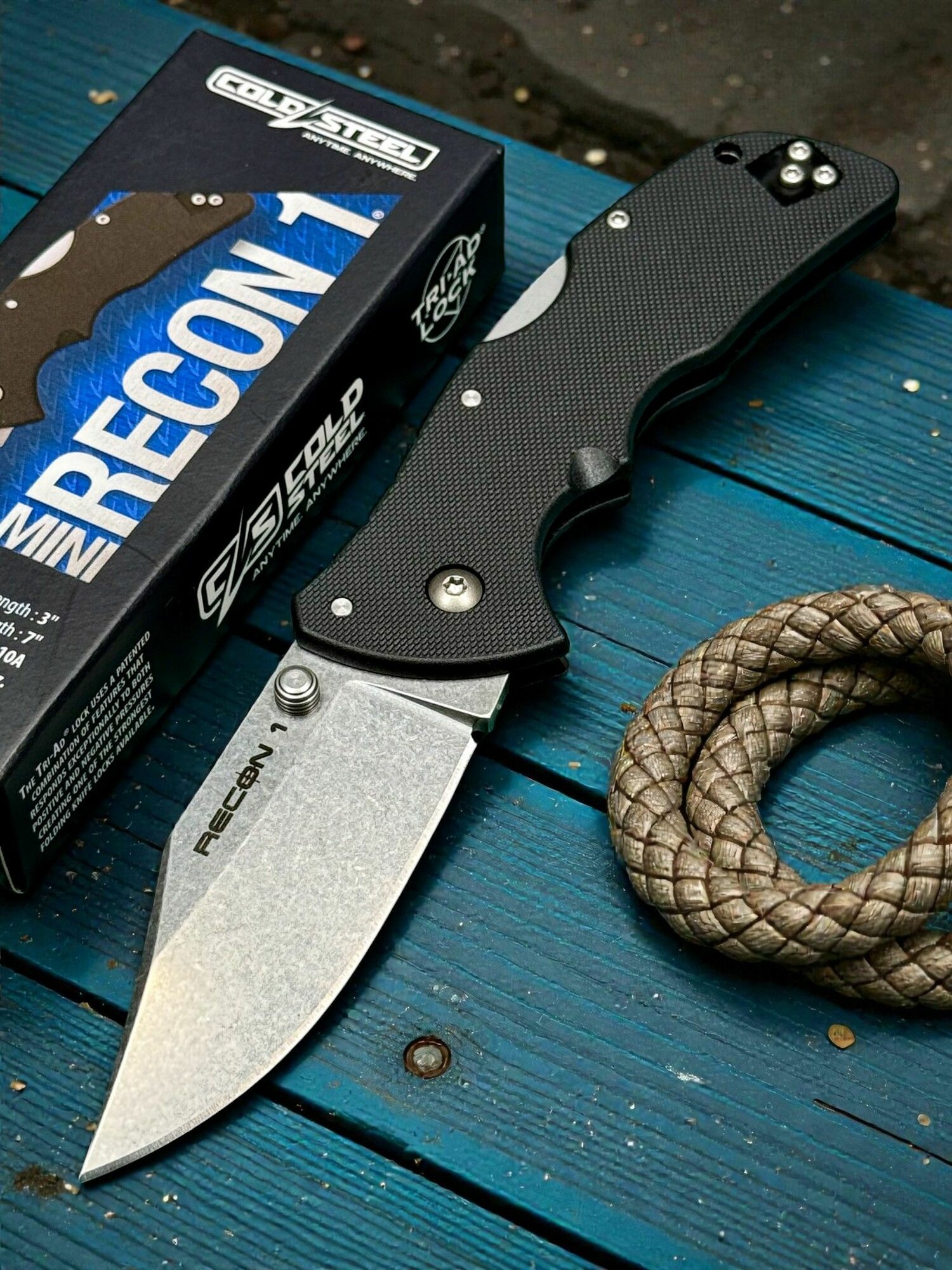 Нож складной Cold Steel CS27BAC Mini Recon 1, Clip Blade
