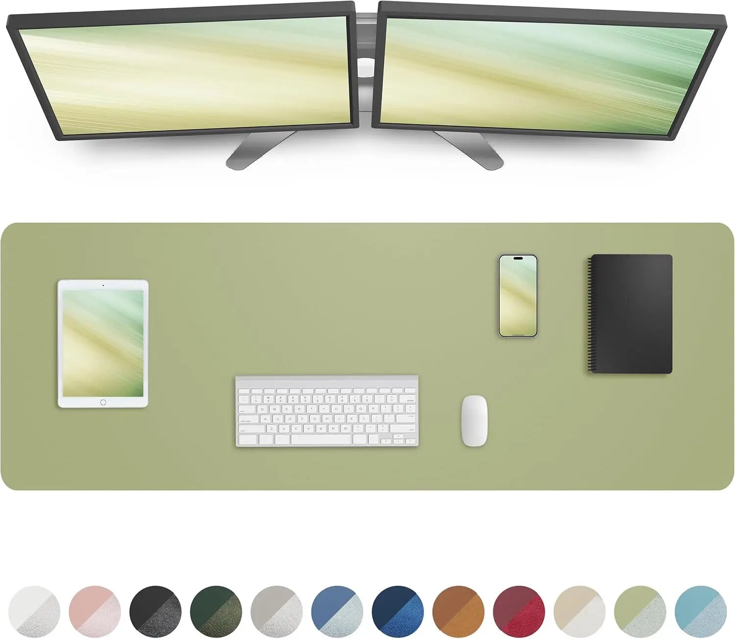 Коврик для мыши xummen 80x40 см, MatchaGreen