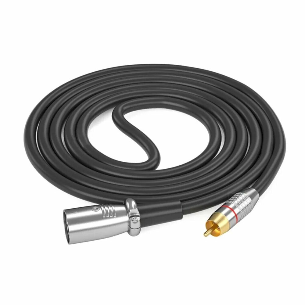 RUISINERY Аудиокабель RCA/XLR, 1 м, серебристый
