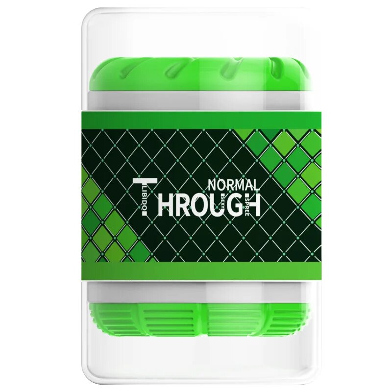 Мужской двухканальный мастурбатор из ТПЭ, вакуумный контроллер, автоматический контроллер давления, Минет, Вагина, интимные изделия Светло-зеленый