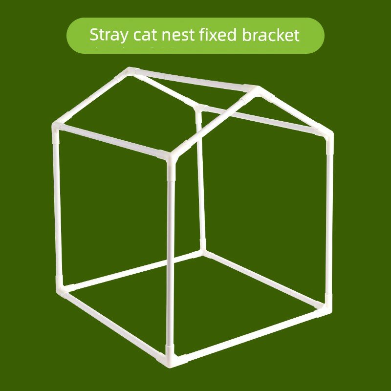Большой аксессуар для стойки кошачьего домика - Усиленная пластиковая поддержка для домашних кошек, боковой доступ,