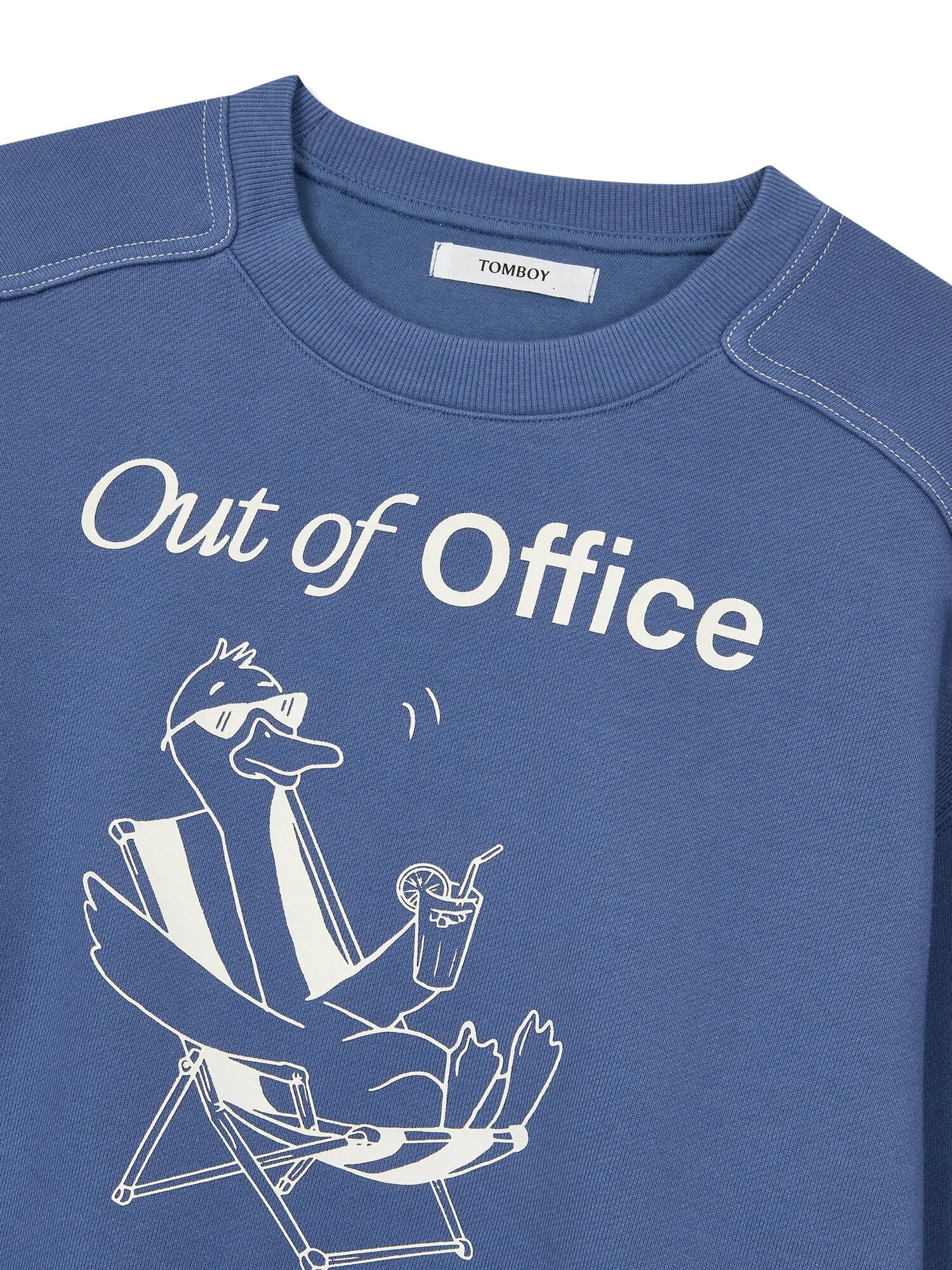 Толстовка STUDIO TOMBOY Duck-print sweatshirt, размер OneSize, , синий — фото 1