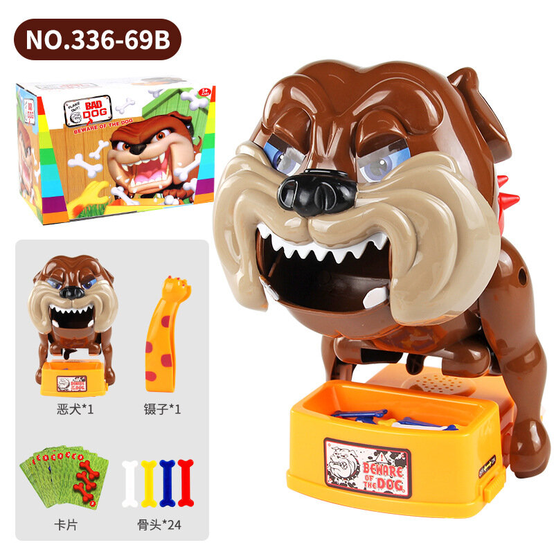 Прямо с завода, настольная игра среднего размера "Остерегайтесь свирепой собаки" для взаимодействия родителей и детей, креативная игрушка-розыгрыш с кусачками тигра и собаки.