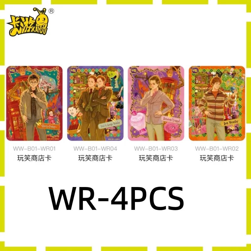 KAYOU Аутентичные карты Гарри Поттера WR-4PCS