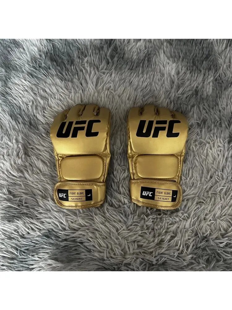 Накладки для единоборств UFC, золотистого цвета, размер: Универсальный, для взрослых