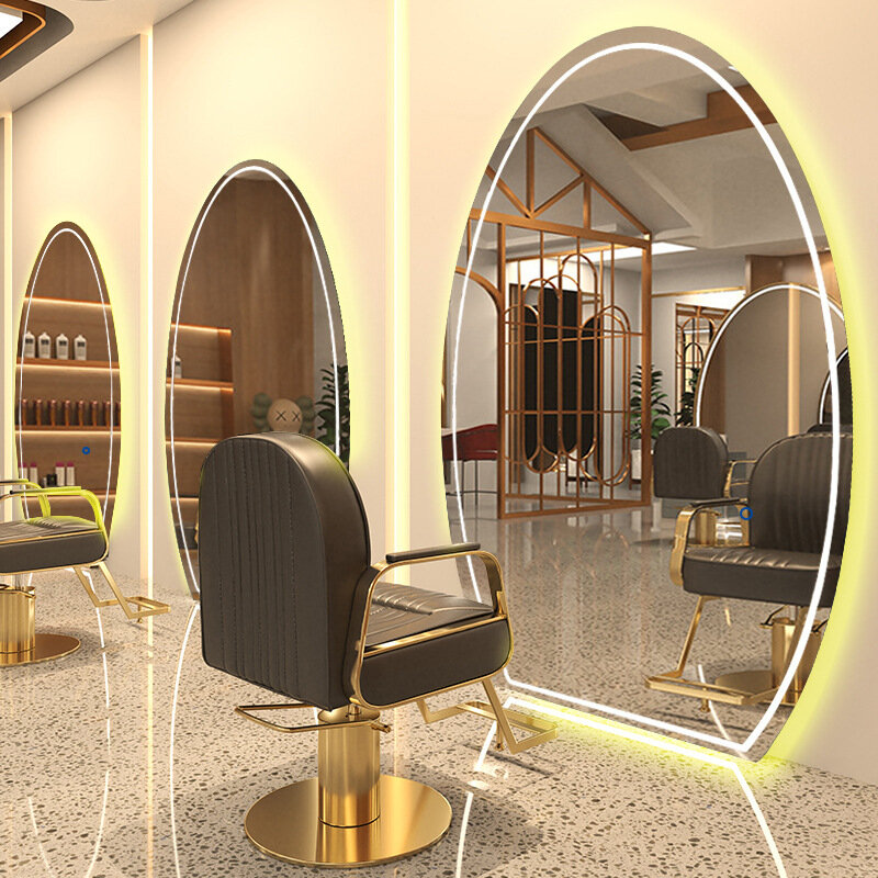 Зеркало с подсветкой в стиле интернет-знаменитостей, модное, простое, умное LED-зеркало для парикмахерской, зеркало для макияжа