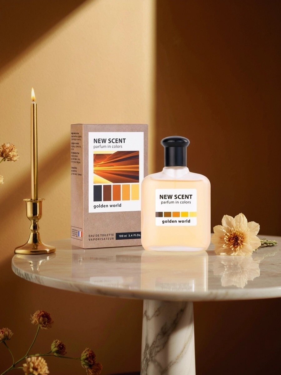 Delta parfum (Red Label). Туалетная вода мужская "New Scent Golden World", 100мл.