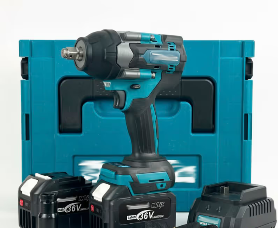 Гайковерт аккумуляторный Makitа, максимальный крутящий момент 800 Н·м, с АКБ