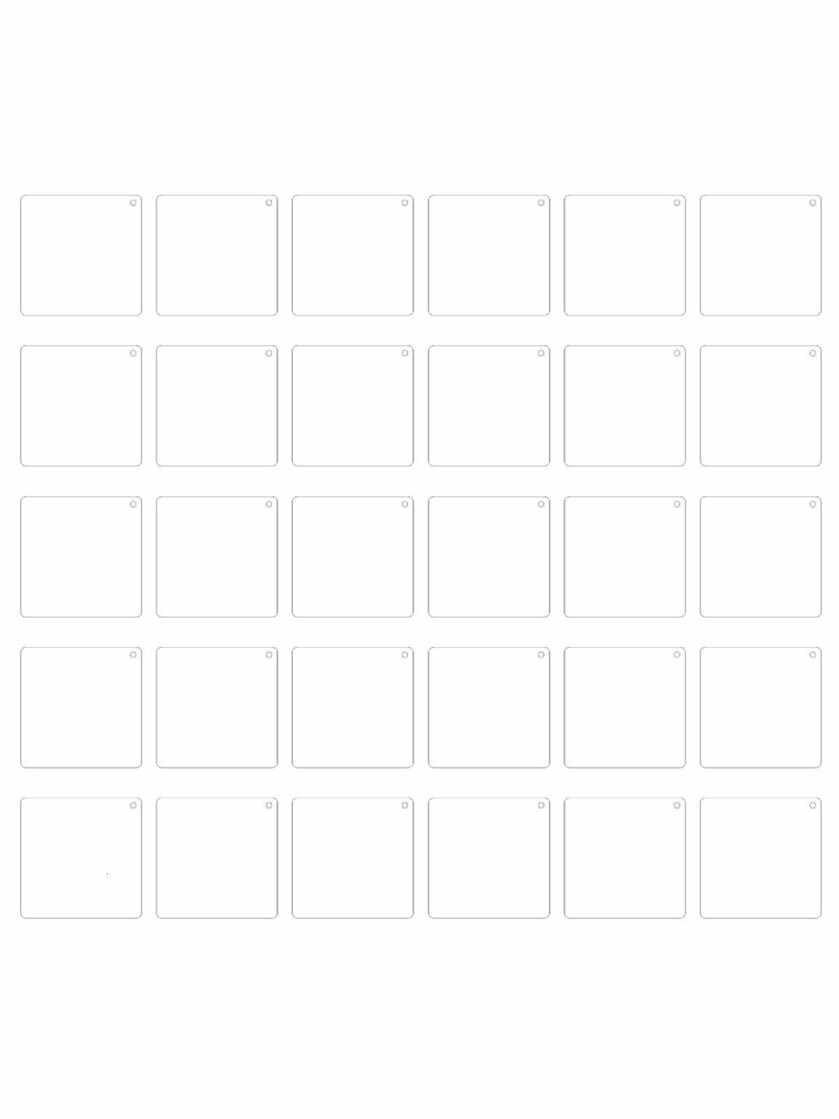 Набор прозрачных акриловых заготовок для брелков, 30 шт, E