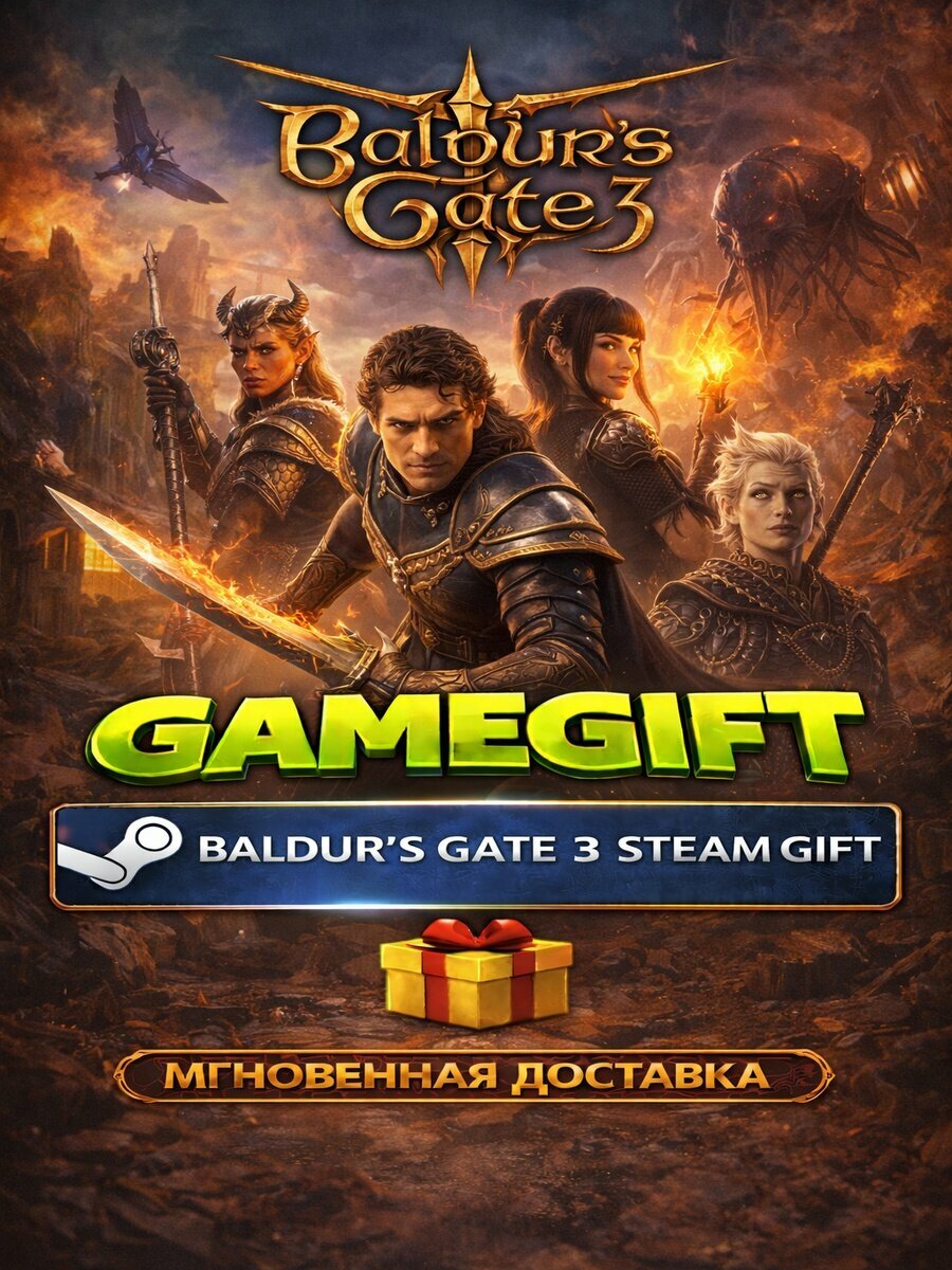 Игра Baldur's Gate 3 для STEAM ПК (PC) | Страна активации - Беларусь | Подарком на Ваш аккаунт | Автовыдача