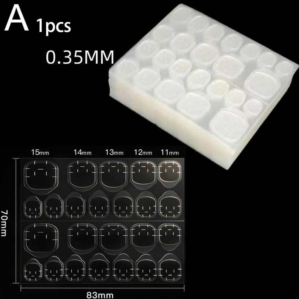 Наклейки-гели для ногтей очень большого размера, двусторонние.