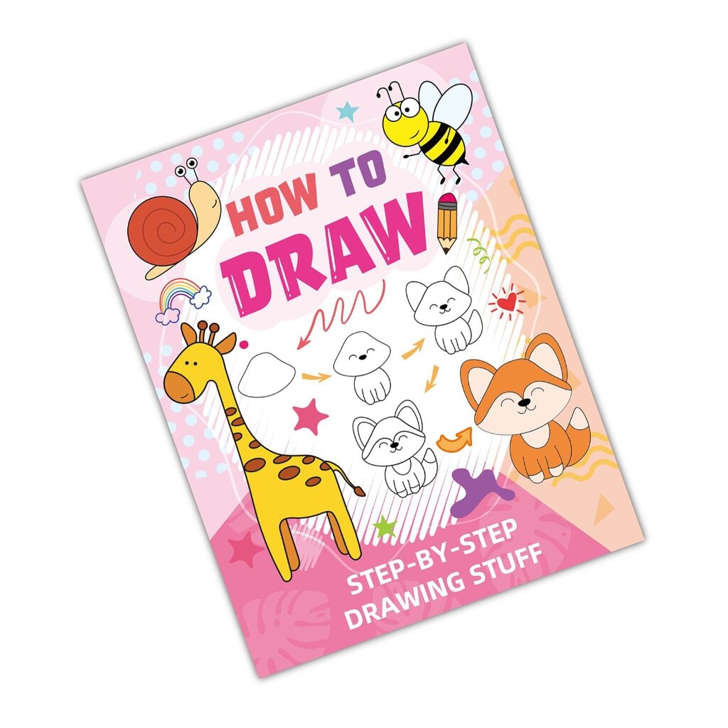 Детская книжка для рисования с мультяшными животными и забавными граффити-книжка с картинками-A