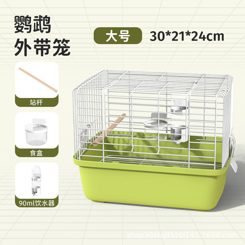 Клетка для птиц на улице, портативная клетка для попугаев, корелл, волнистых попугаев и любовников для домашнего использования