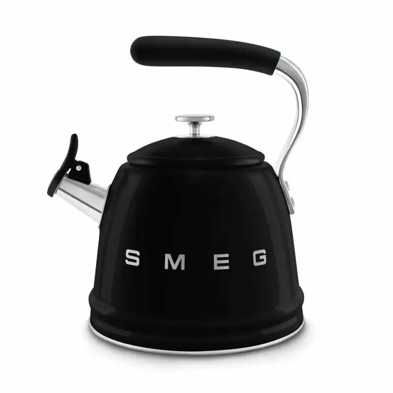 Чайник "SMEG из нержавеющей стали 304, ретро-дизайн, со свистком, для всех типов плит, включая индукционные", 2.3 л