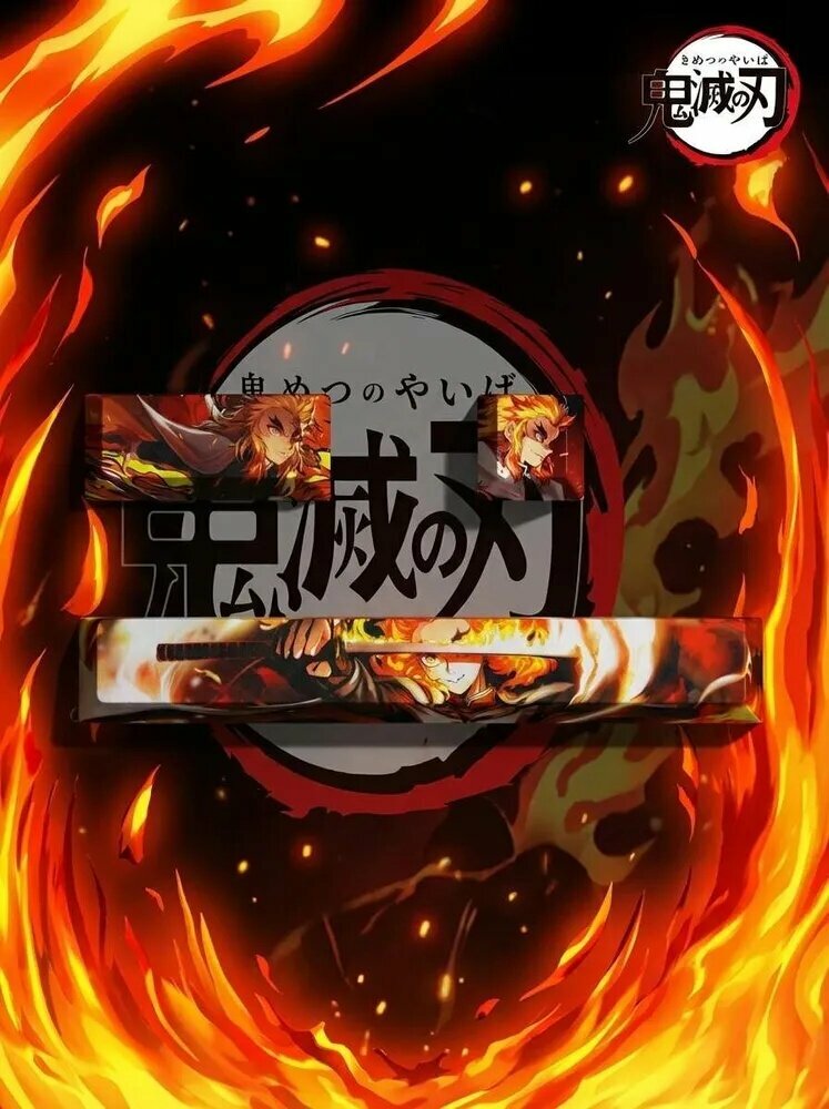 Кейкап PBT для механической клавиатуры Demon Slayer Ренгоку Кёджуро, колпачок на клавишу аниме