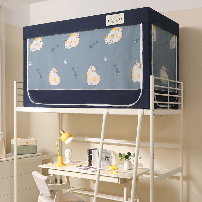 Кровать для студенческого общежития, занавеска от комаров, кронштейн для москитной сетки, встроенный одноярусный