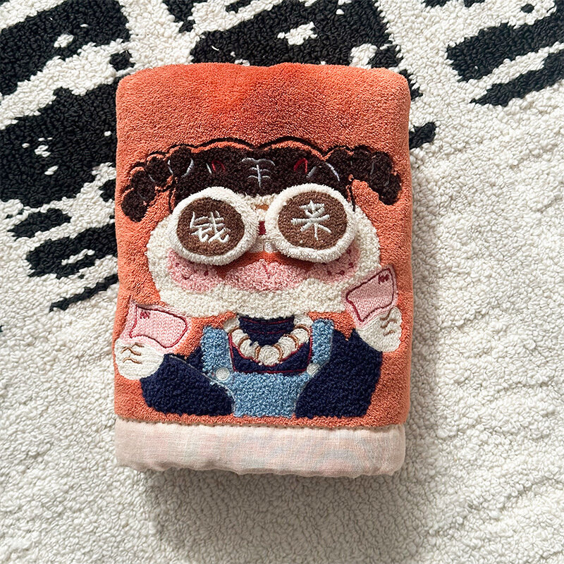 Богатая леди 3D бархатное быстро сохнущее полотенце для волос, коралловое флисовое полотенце, впитывающее для умывания, домашнее использование, для взрослых, не линяет, мягкое и милое