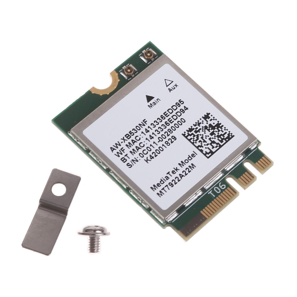 WiFi 6E Карта RZ616 MT7922A22M Карта Настольная BTcompatible 5.2 Беспроводные Адаптеры