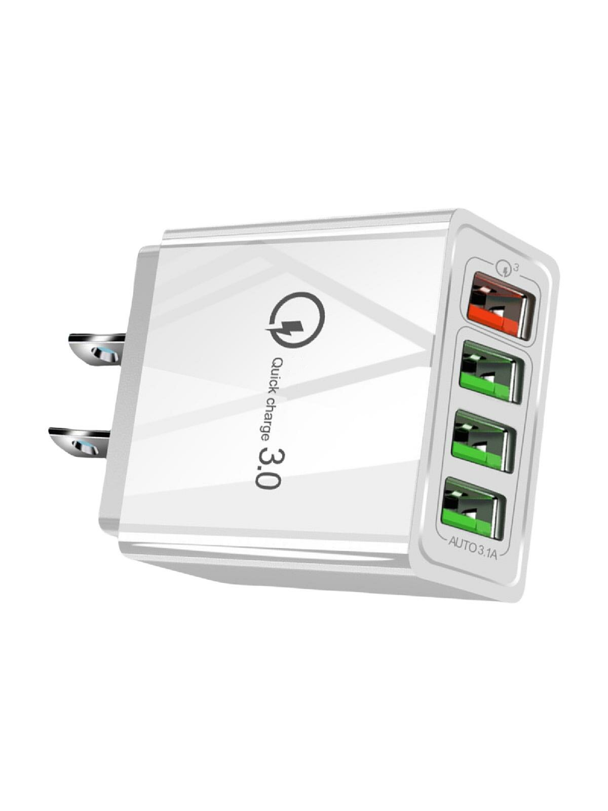 4-Портовый USB-Адаптер Для Зарядки Телефона, Настенный Мобильный Зарядный Блок