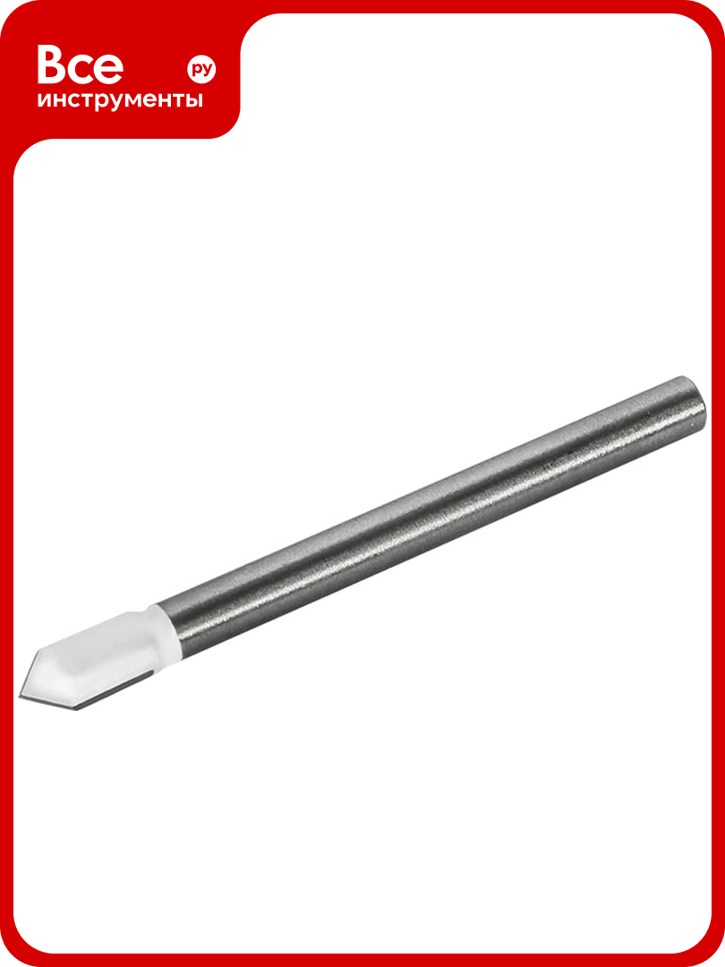 Сверло по стеклу и кафелю Профи V-тип (6х58 мм) ПРАКТИКА 775-099