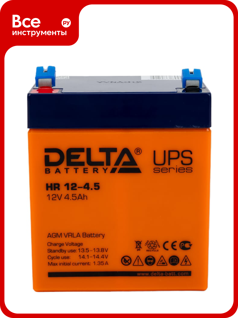 Батарея аккумуляторная Delta HR 12-4.5