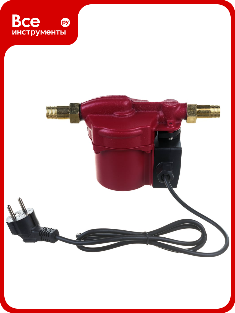 Повысительный насос AQUALINK 15-9 160 с гайками, мощность 120 Вт, производительность 30 л/мин, чугунный корпус, для тепл